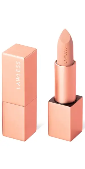 LAWLESS Forget The Filler Lip-plumping Line-smoothing Satin Cream Lipstick 0.1 Oz/3.7 - Platinum
