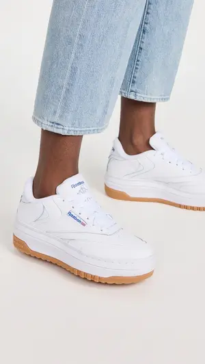 REEBOK Club C Extra Platform Sneakers - White/white/vector Blue