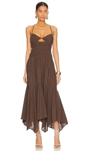 SNDYS. Tahlia Dress - Chocolate
