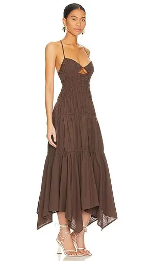 SNDYS. Tahlia Dress - Chocolate