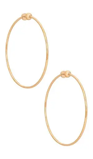 Jenny Bird Icon Large Hoop Earrings - Gold