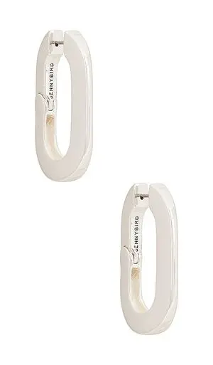 Jenny Bird Mega U-link Earrings - Silver