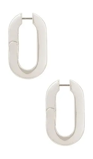 Jenny Bird Mega U-link Earrings - Silver