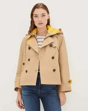 Veronica Beard Watts Dickey Trench Khaki