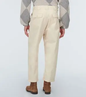 ADISH Embroidered Straight Cotton Pants