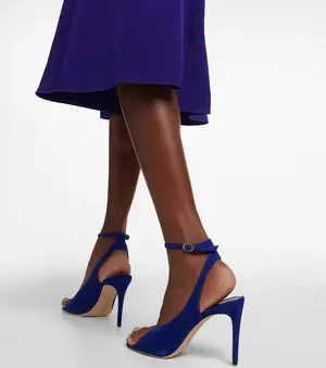 Victoria Beckham Suede Slingback Sandals