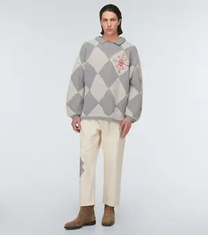 ADISH Embroidered Cotton Sweater