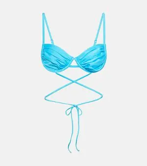 BANANHOT Cherry Bikini Top - Blue