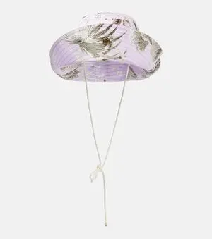 Erdem Floral Canvas Bucket Hat