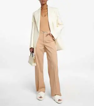 JIL SANDER Jersey Bodysuit - Beige