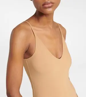 JIL SANDER Jersey Bodysuit - Beige