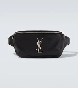 Saint Laurent Cassandre Belt Bag - Black