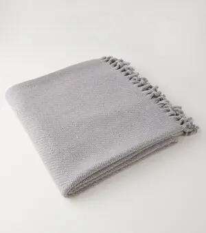 Loro Piana Logo Jacquard Cashmere Throw