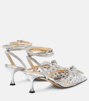 Mach & Mach Double Bow Embellished Pumps