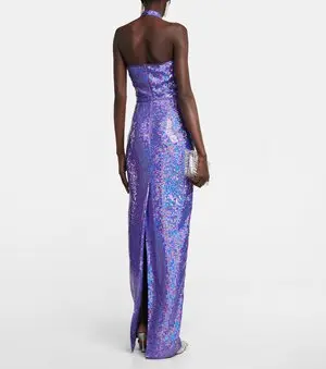 RASARIO Sequin-embellished Gown