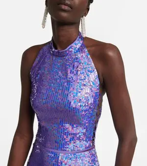 RASARIO Sequin-embellished Gown