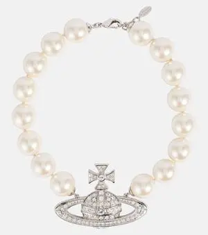 VIVIENNE WESTWOOD Orb Embellished Choker - Silver