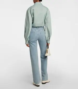 FRAME Le Jane High-rise Straight-leg Jeans - Blue