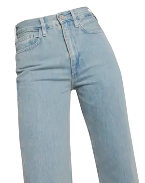 FRAME Le Jane High-rise Straight-leg Jeans - Blue
