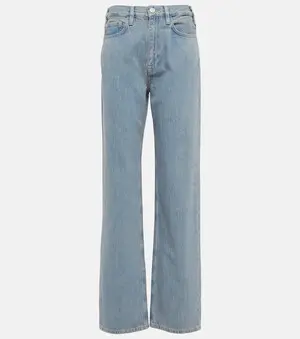 FRAME Le Jane High-rise Straight-leg Jeans - Blue