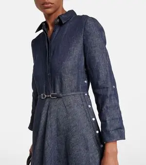 Gabriela Hearst Marley Denim Midi Dress