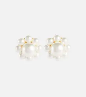 Simone Rocha Daisy Stud Earrings - White