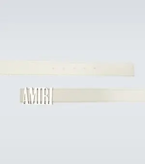 Amiri Logo Leather Belt