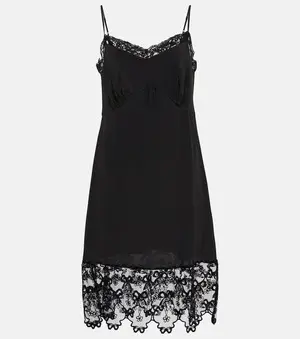 Simone Rocha Lace-trimmed Slip Dress