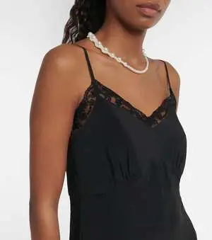 Simone Rocha Lace-trimmed Slip Dress
