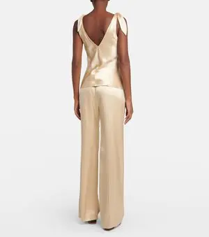 Gabriela Hearst Arrow Silk Top - Beige