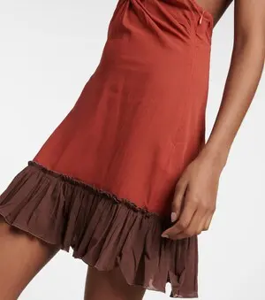 NENSI DOJAKA Cutout Cotton Minidress - Multicoloured