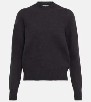 JIL SANDER Crew-neck Wool Sweater - Grey