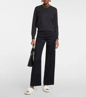 JIL SANDER Crew-neck Wool Sweater - Grey