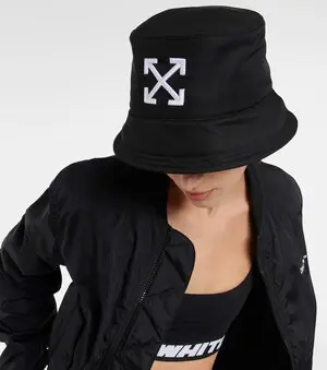 Off-White Logo Embroidered Bucket Hat