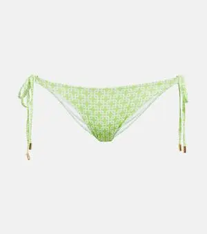 Melissa Odabash Key West Printed Bikini Bottom - Green