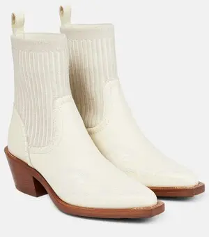 Women's White Ankle Boots