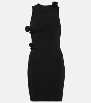 Coperni Appliquéd Cutout Minidress - Black
