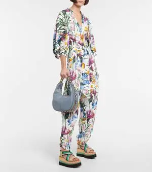 Stella McCartney V-neck Floral Jumpsuit