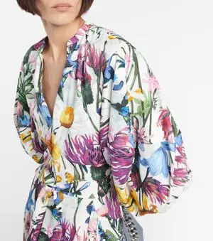 Stella McCartney V-neck Floral Jumpsuit