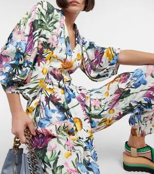 Stella McCartney V-neck Floral Jumpsuit