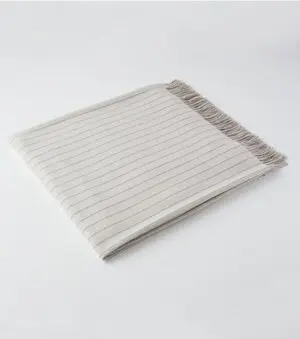 Loro Piana Pinstriped Cashmere Throw