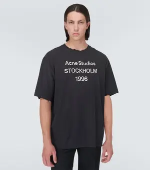 Acne Studios Stockholm 1996-Print T-Shirt - Black | Editorialist