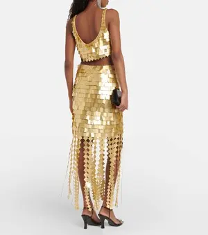 Simkhai Lucee Embellished Midi Skirt