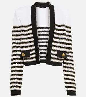Balmain Striped Cardigan - Multicoloured