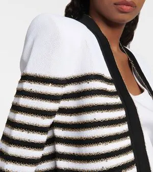 Balmain Striped Cardigan