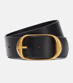 NILI LOTAN Leather Belt - Black
