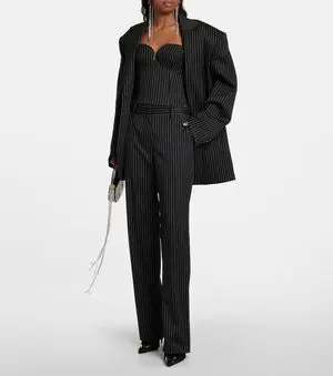 Magda Butrym Pinstripe Wool Bustier