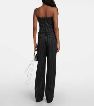 Magda Butrym Pinstripe Wool Bustier