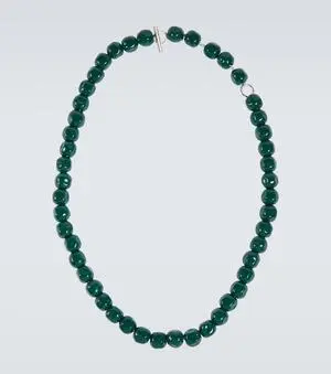 JIL SANDER Beaded Necklace - Grey