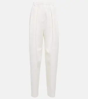 Magda Butrym Silk And Wool Tapered Trousers